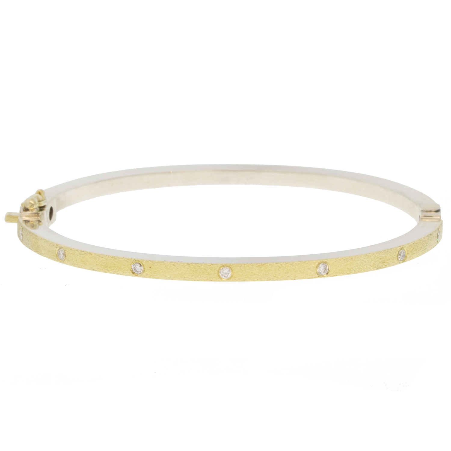 Yellow Gold Orly Bangle by Rene Escobar - NEWTWIST