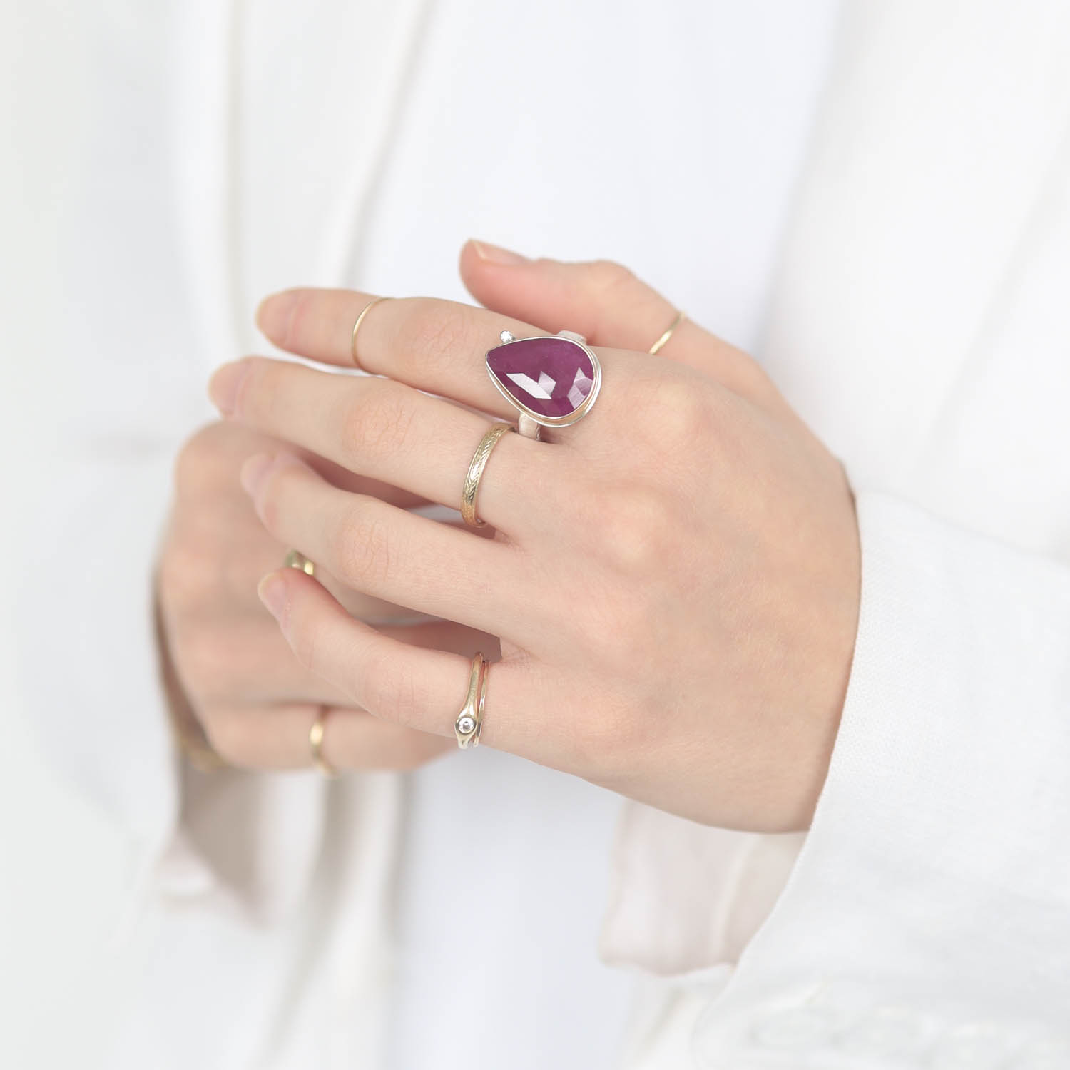Indian Ruby Ring by Jamie Joseph - NEWTWIST