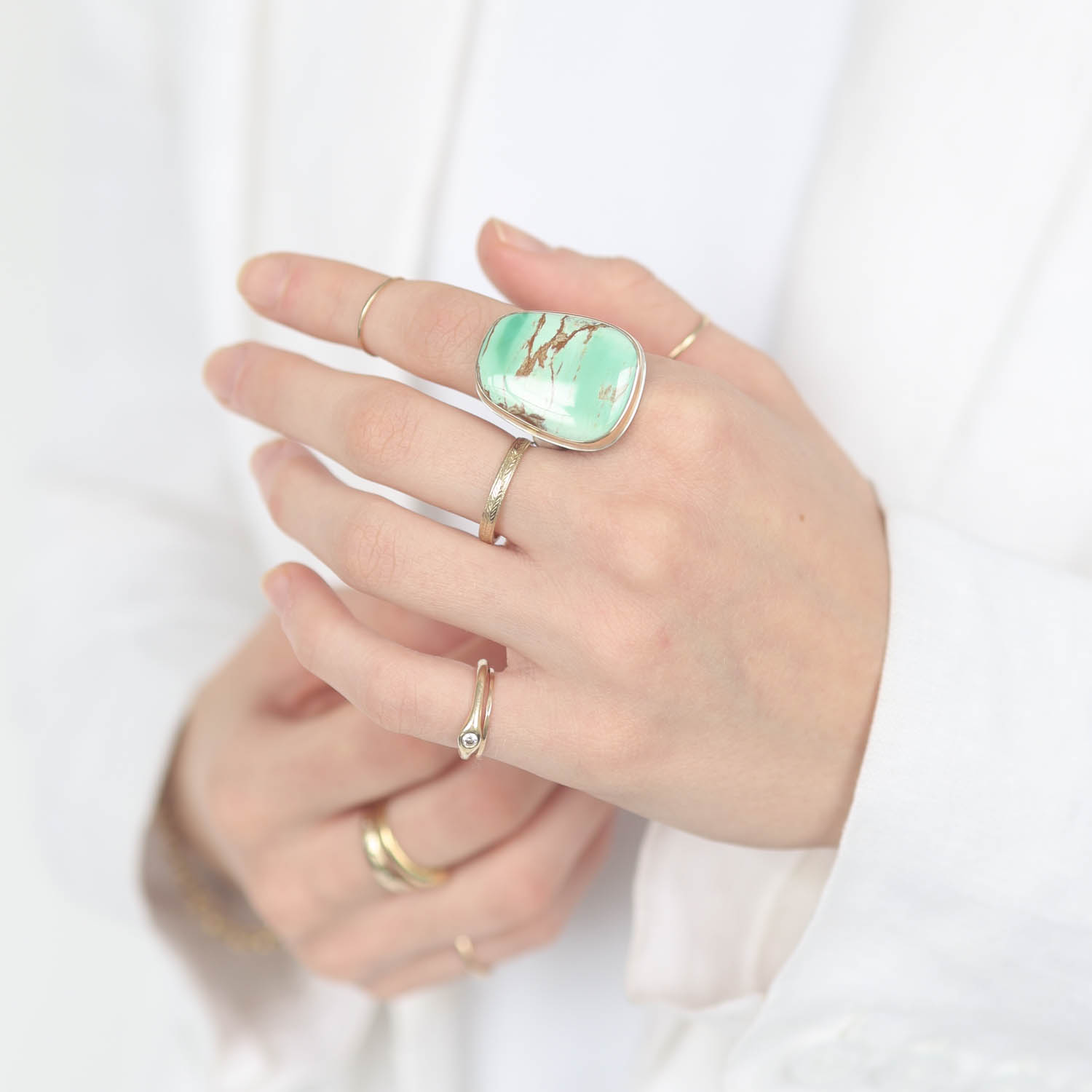 Variscite Ring by Jamie Joseph - NEWTWIST