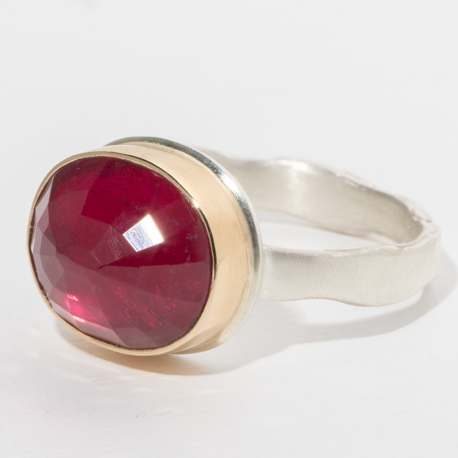 Heat Treated African Ruby Ring by Jamie Joseph - NEWTWIST