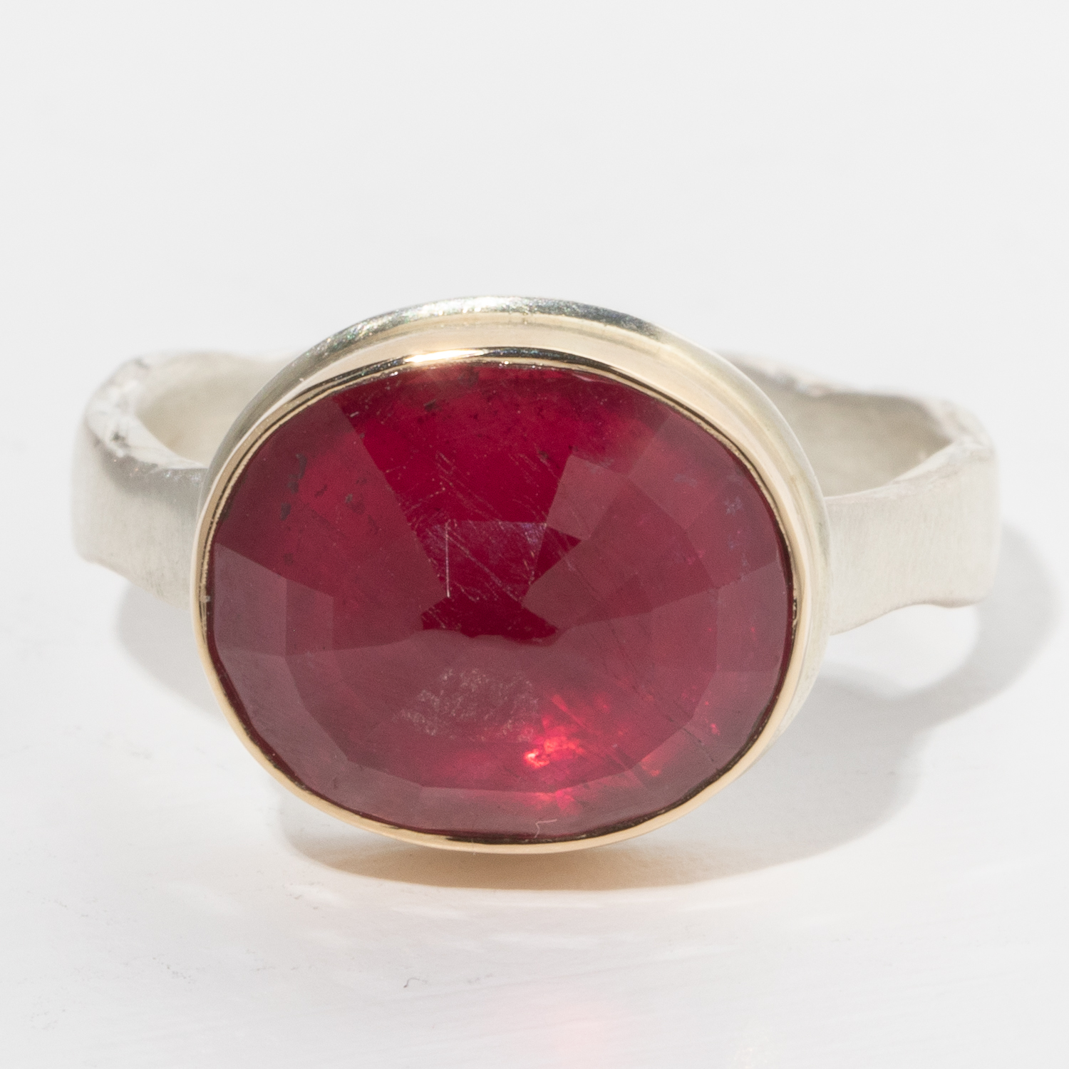 Heat Treated African Ruby Ring by Jamie Joseph - NEWTWIST