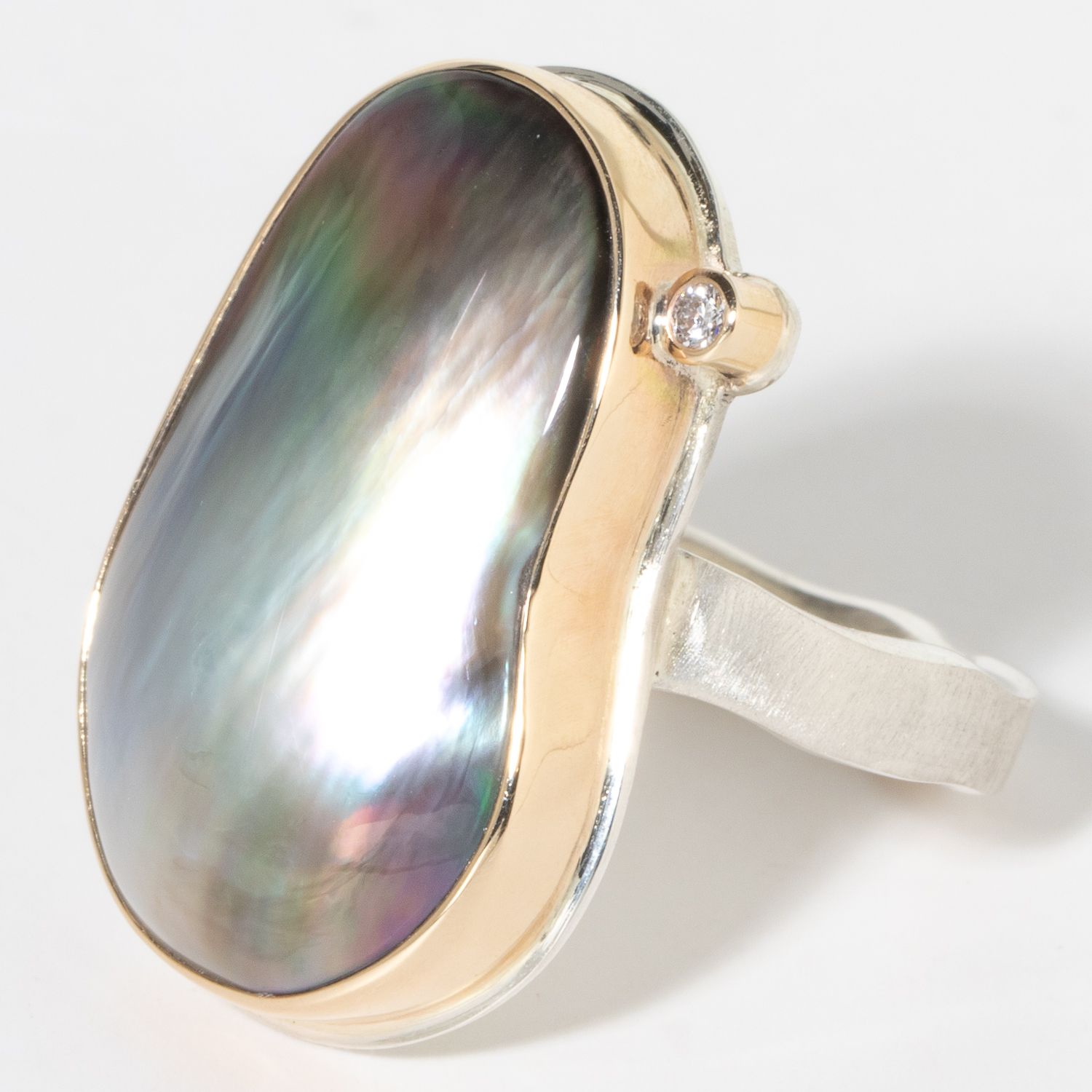 Tahitian Mabe Pearl Ring by Jamie Joseph - NEWTWIST