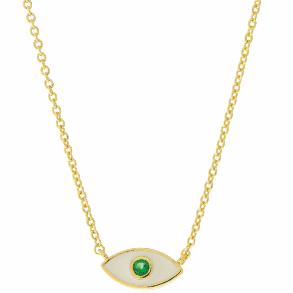 Green Evil Eye Necklace by Tai - NEWTWIST