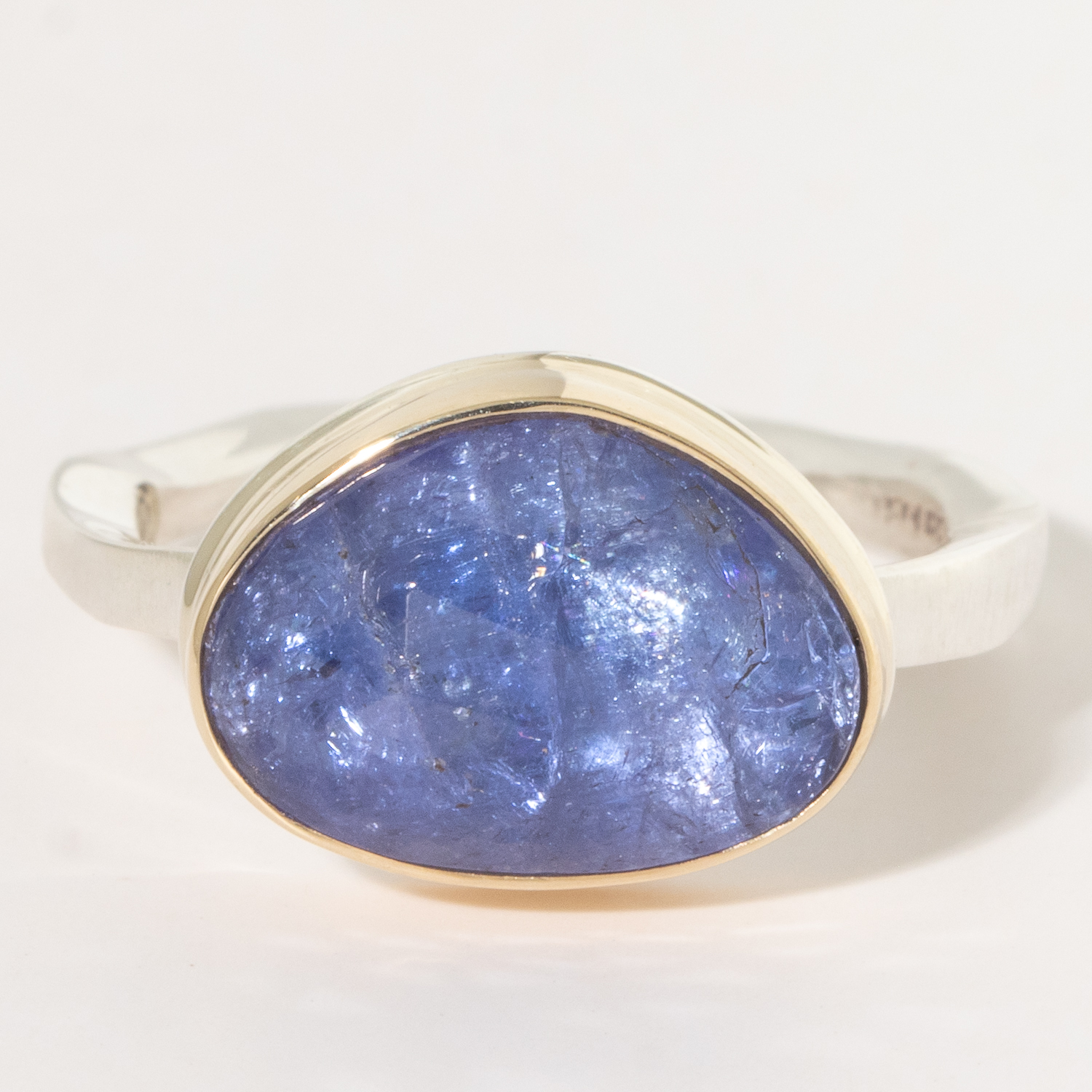Asymmetrical Tanzanite Ring by Jamie Joseph - NEWTWIST